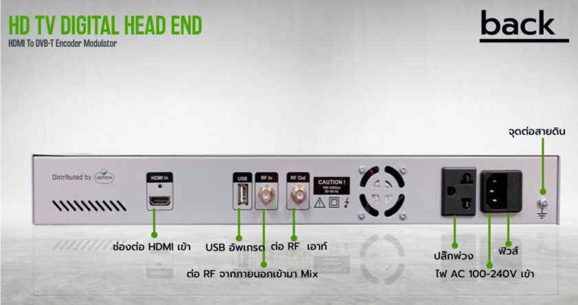 dBy-HDMI To DVB-T Encoder Modulator – Digital TV System & MATV System