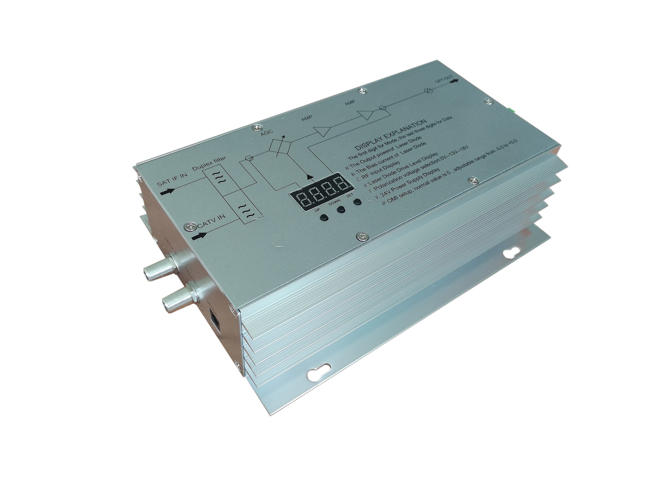 GGE-20FT CATV & SAT IF Mini Optical Transmitter – Digital TV System ...